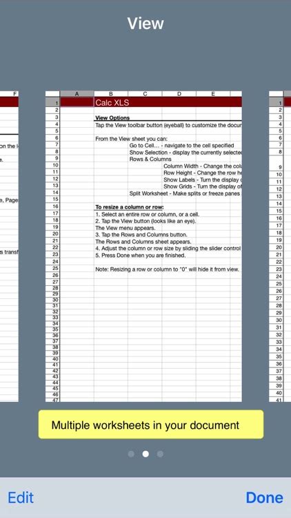 Calc Xls Spreadsheet By Mariner Software