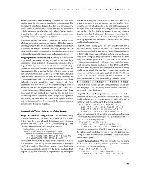 Notes For Universality In Turing Machines And Other Systems A New Kind