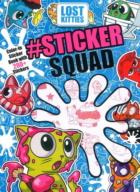Hasbro Lost Kitties Sticker Squad Color In Sticker Book Bookxcess