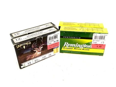 20rds Assorted 12ga Rifled Slug Ammo Res Auction Services