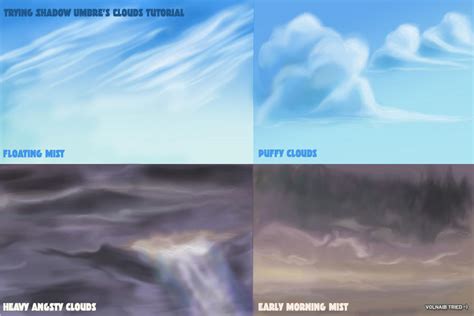 Four Types Of Clouds By Volnaib On DeviantArt