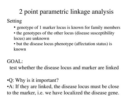 PPT Parametric Linkage Analysis And Lod Scores PowerPoint Presentation ID 3330492