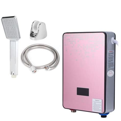 Fdit Chauffe eau instantané Chauffe eau électrique instantané W avec kit de douche