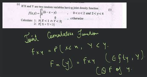 c if x and y are two random variables having joint density function f x