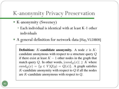 Ppt A Tutorial Of Privacy Preservation Of Graphs And Social Networks Powerpoint Presentation