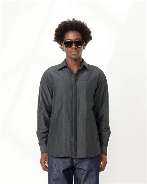 Quilted Silk Cotton Shirt
