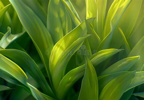 Vibrant Green Agave Leaves Growth And Vitality Stock Illustration Illustration Of High