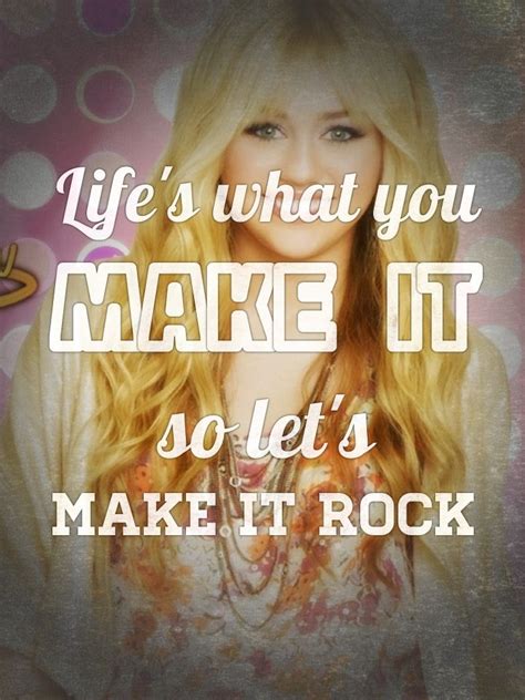 Lifes What You Make It Hannah Montana Lyrics
