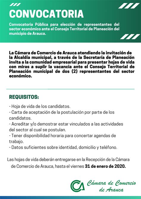 Convocatoria Pública Para Elección De Representantes Del Sector