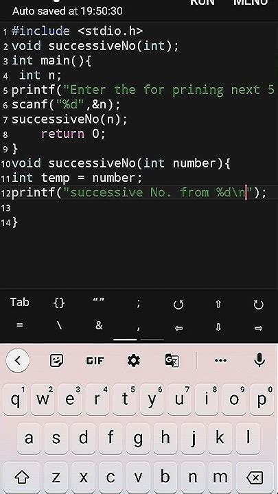 C Programming Print Next 5 Successive Numbercodmytshortsc Indianeducationlearncoding