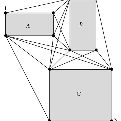 a example of a visibility graph b a realizable path between 1 and