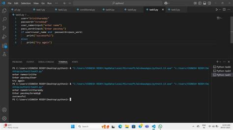 Day 2 Of My Python Learnings Task 4 Kiran Sagar Pythonlife Srinitha Reddy