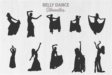 Belly Dance Silhouettes Belly Dance Svg Graphic By Designlands