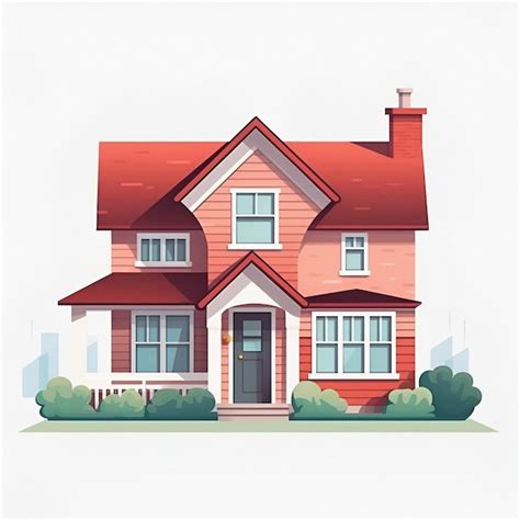 Premium Psd Cute House Illustration