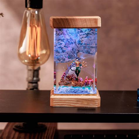 King Atlantis Aquaman SUPERHERO Of THE SEA Resin Lamp Custom Movie