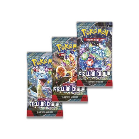 Pokémon Tcg Scarlet And Violet Stellar Crown 3 Booster Packs And Tinkaton