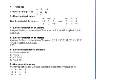 Solved Transpose Compute The Transpose Of 4 0 3 7 82 12 3 Chegg
