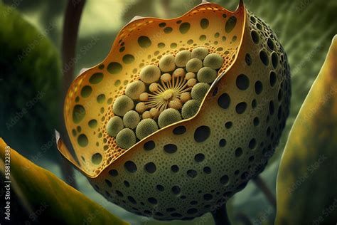 Trypophobia Concept In A Plant The Phobia Or Excessive Fear Of Holes