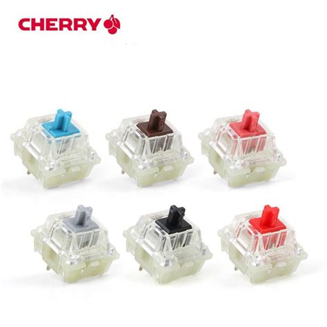 Mechanical Keyboard Cherry Mx Switch Black 3Pin Clicky Linear Tactile Silent Switches RGB