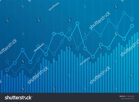 Abstract Financial Chart Uptrend Line Graph Stock Vector Royalty Free Shutterstock