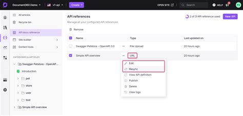 Managing Api Documentation