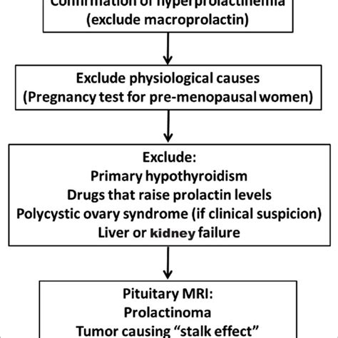 Algorithm For The Evaluation Of The Patient With Hyperprolactinemia