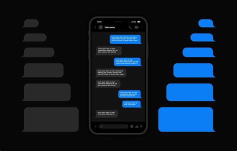 Premium Vector Messenger Ui And Ux Concept With Dark Interface Smart