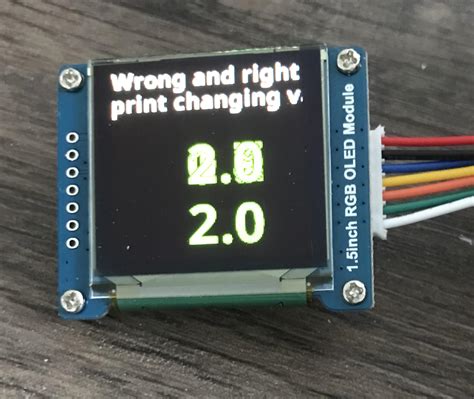 OLED SSD Pixel Position Error Issue Bodmer TFT ESPI GitHub