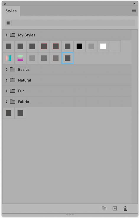 Solved Rearrange Styles Panel Icons Adobe Community 10994406