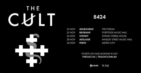 The Cult Announce 40th Anniversary “8424” Australian Tour