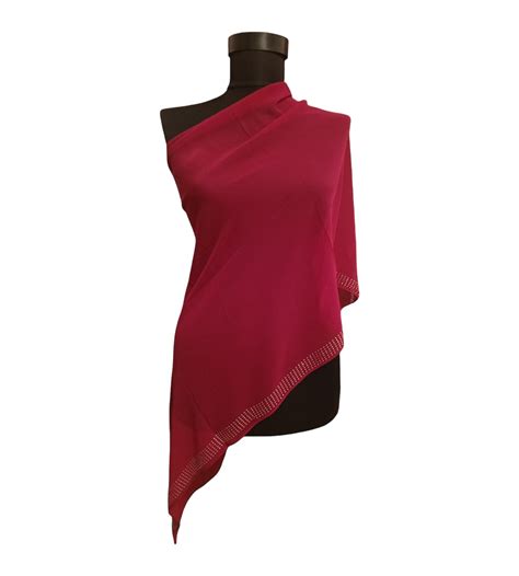 Esarfa Delicată Cu ștrasuri 170x45 Cm Diferite Culori S7cr Evostyle