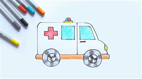 Cách Vẽ Xe Cứu Thương Đẹp Và Đơn Giản