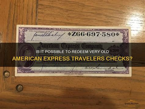 Is It Possible To Redeem Very Old American Express Travelers Checks