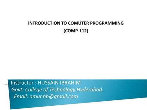Lect 1 Introduction To Programming Languages Ppt