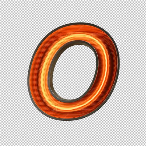 투명 배경에 네온 라이트 알파벳 무료 Psd 파일