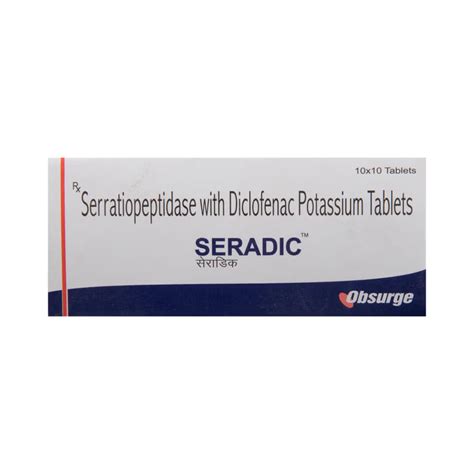 Seradic Tablet Uses Price Substitute Side Effects And Benefits