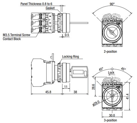 Công Tắc Xoay Có Khóa Idec Yw Series Mitatech Vn