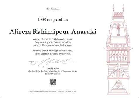 Alireza Rahimipour Anaraki On Linkedin Cs50 Python Programming