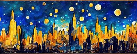 تصویر پس زمینه با الهام از نقاشی ونسان ون گوگ شب مهتابی پس زمینه انتزاعی ماه درخشان و آسمان