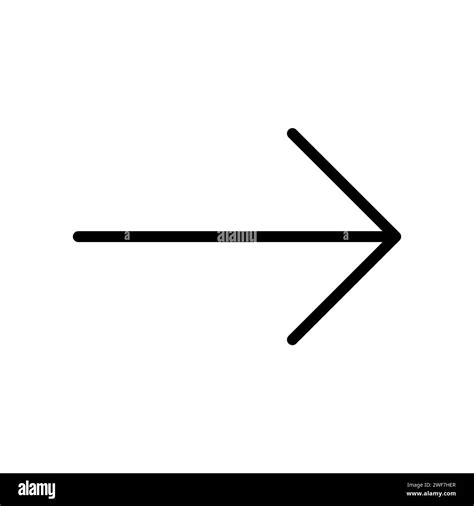 Direction Arrow Outline Vector Icon Stock Vector Image And Art Alamy