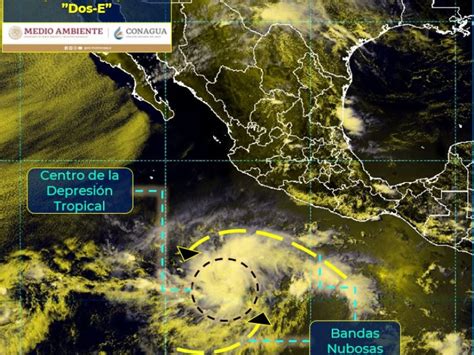 Se Forma Depresión Tropical “dos E”