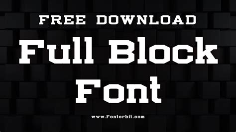 Full Block Font Enhance Your Visual Designs