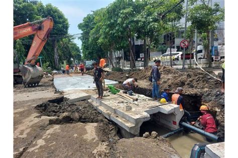 Atasi Banjir Pemkot Surabaya Kebut Pengerjaan Saluran Air Di Seluruh Wilayah