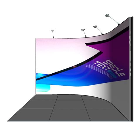 3x3 Corner Shell Scheme Booth Upgrade Curved