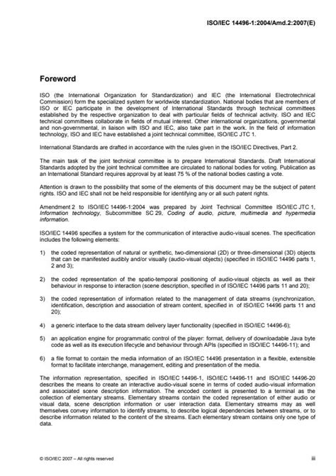ISO IEC Amd Information Technology Coding Of Audio Visual Objects Part