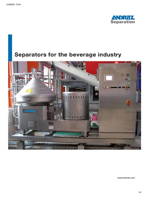 Andritz Centrifuga Pdf
