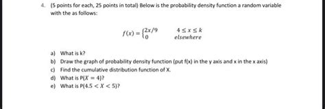 Solved 4 5 Points For Each 25 Points In Total Below Is