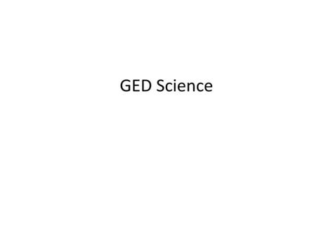 Ged Science Pdf