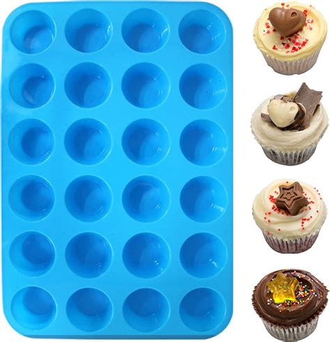 24 Stuks Siliconen Mini Muffin Bakvorm 5 Cm Cupcakes 24 Stuks