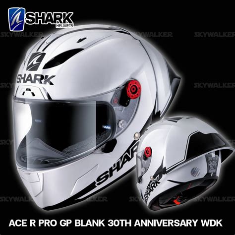 หมวกกันน็อค Shark รุ่น Ace R Pro Gp Blank 30th Anniversary Wdk Glossy